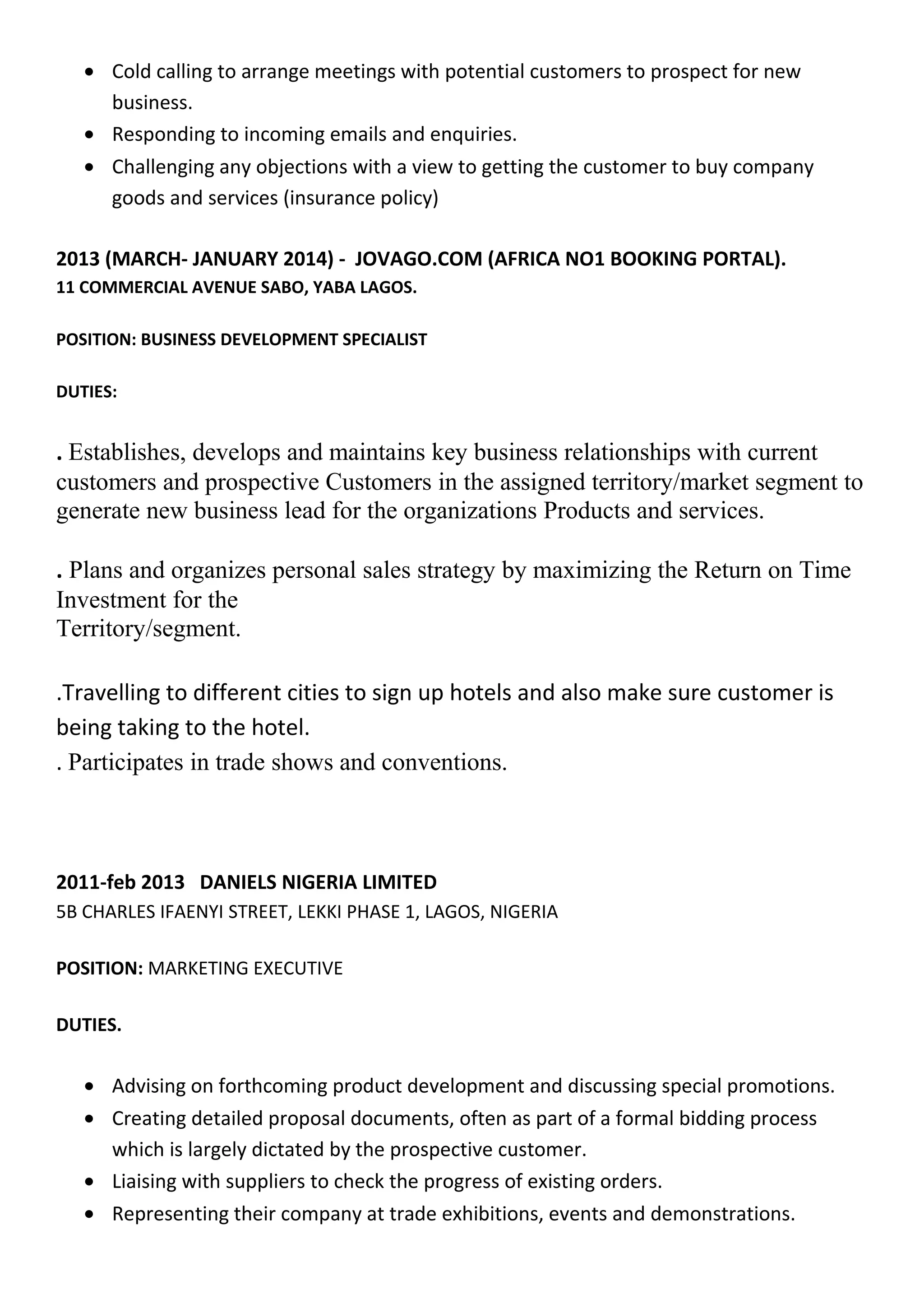 IYOHA PRECIOUS CV | PDF