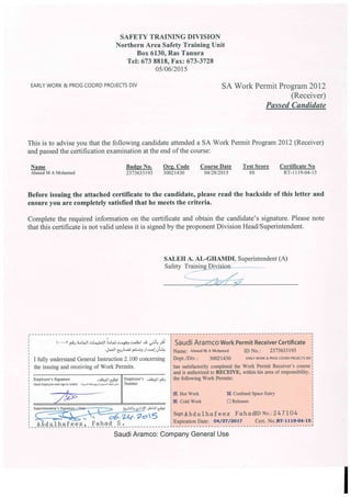 Work Permit Receiver | PDF