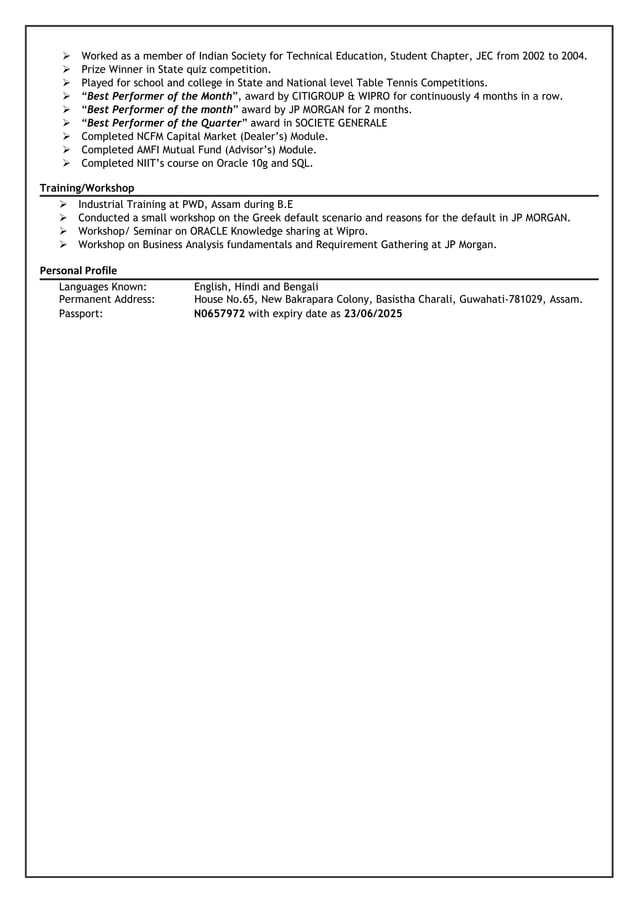 Resume-Shubhankar | DOC