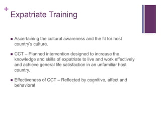 Expatriate training | PPTX
