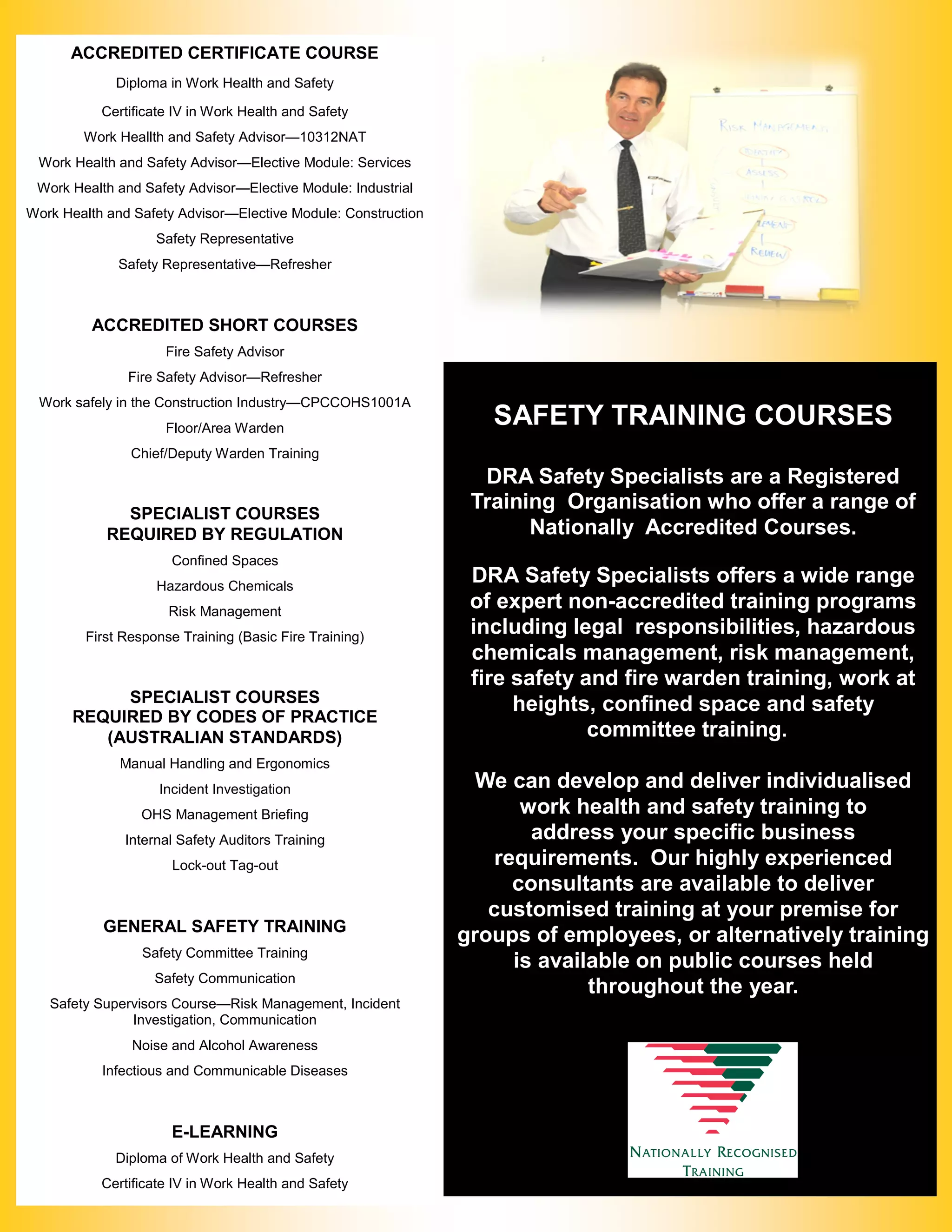 DRA Safety Specialists - Brochure | PDF