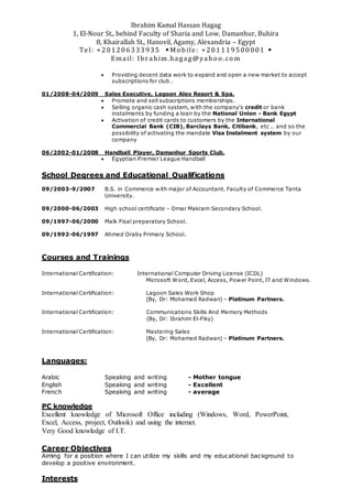 Ibrahim Hagag C.V | DOCX