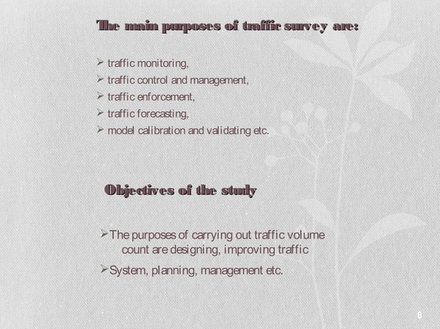 Traffic Volume Study | PPT