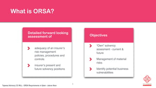 Non-Technical Guide Series - Qatar - ORSA | PDF