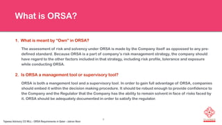 Non-Technical Guide Series - Qatar - ORSA | PDF
