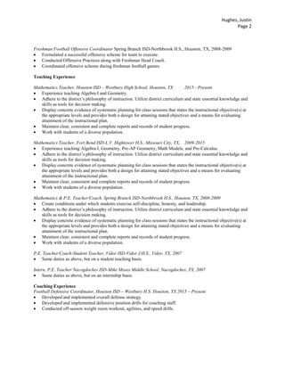Justin Hughes Resume 2016 | PDF