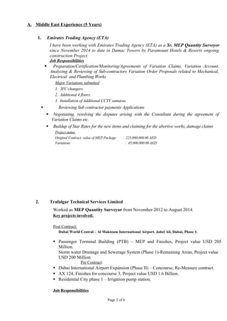 N.A. Wijitha CV MEP UD | PDF