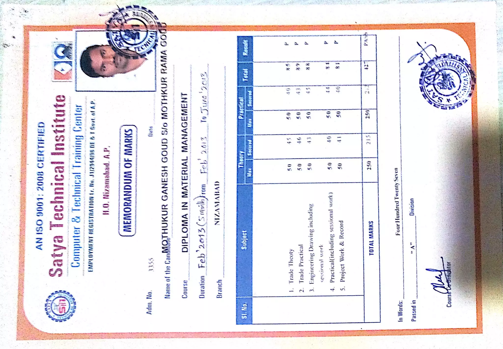 Diploma Material Mangement | PDF