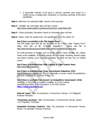 TEA Purchasing Manual_DRAFT_2011 | DOCX