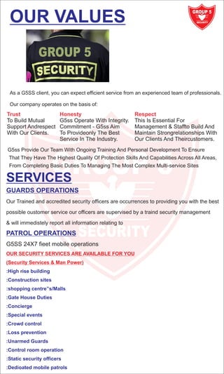 GROUP 5 SECURITY PVT.LTD