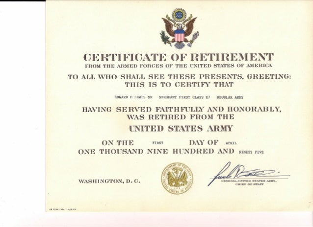 Military Retirement Certificate - prntbl.concejomunicipaldechinu.gov.co