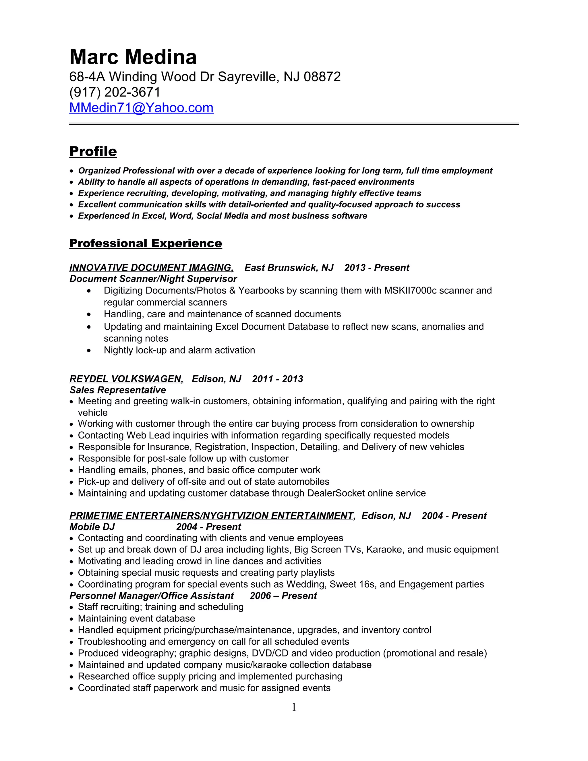 Resume | PDF