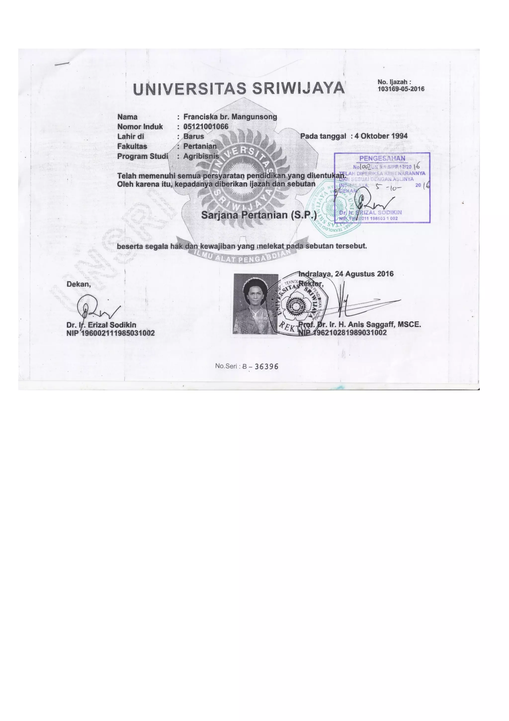 CV FRANCISKA (ind) | DOC