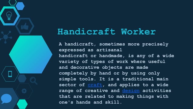 Handcraft | PPTX | Arts and Crafts | Hobbies & Interests