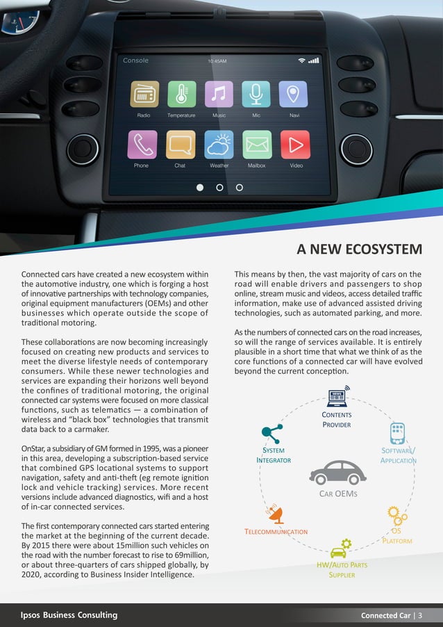 Connected Car - A New Ecosystem | PDF