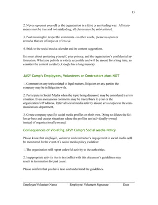 JASY Social Media Action Plan-3 | PDF