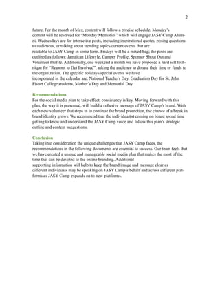 JASY Social Media Action Plan-3 | PDF