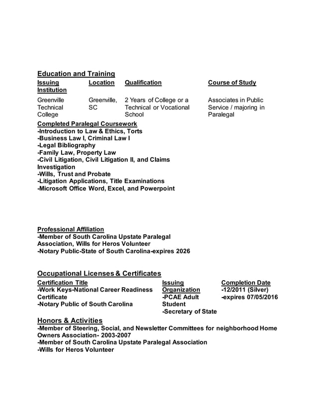 Krystal L Chapman Resume 6 | DOCX | Careers