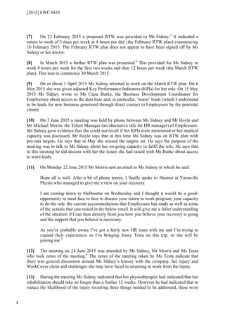 U2015 6453 Sidney v Employsure - decision | PDF