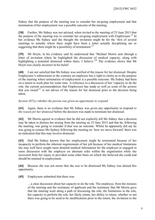U2015 6453 Sidney v Employsure - decision | PDF