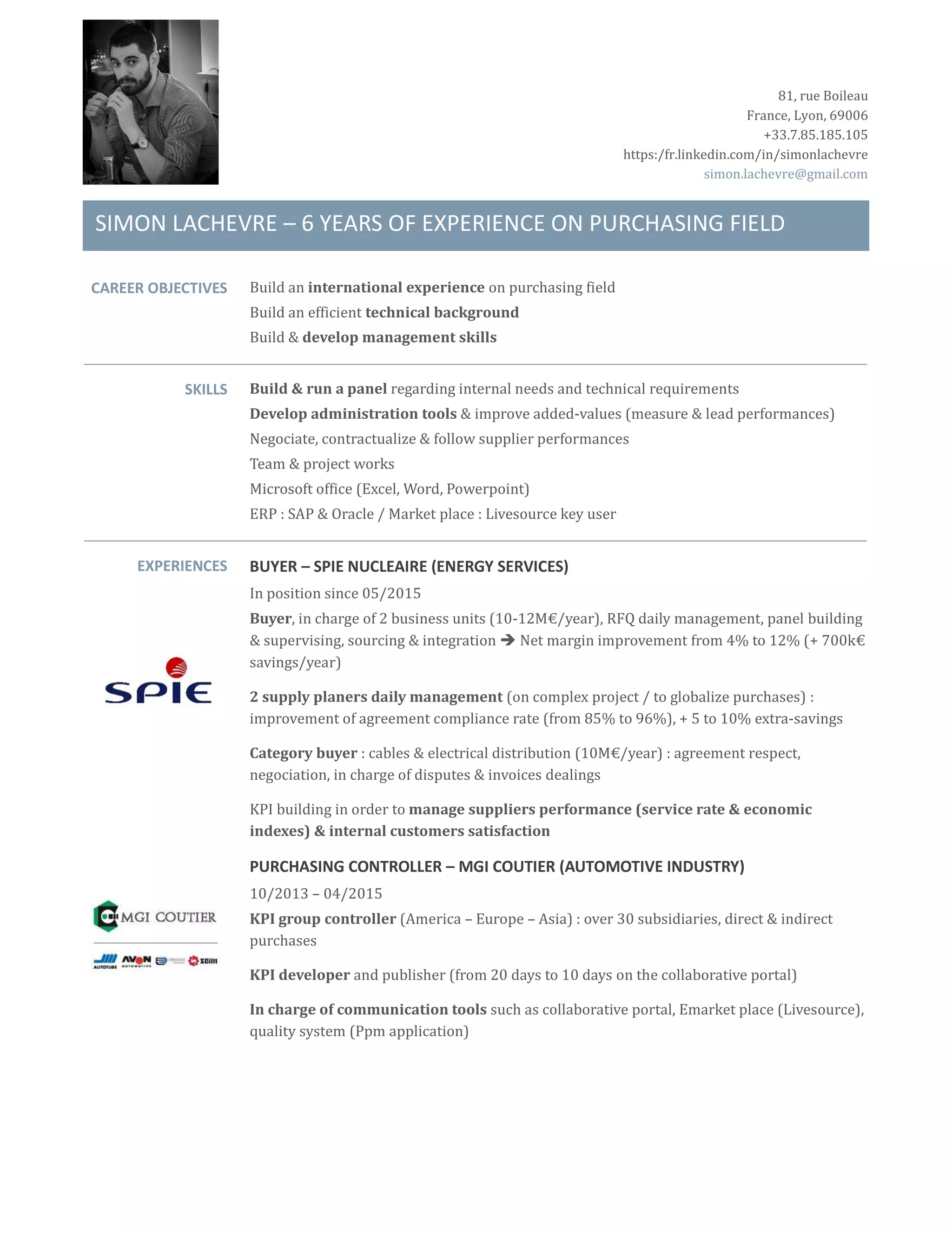 Simon LACHEVRE_CV_Inter | PDF