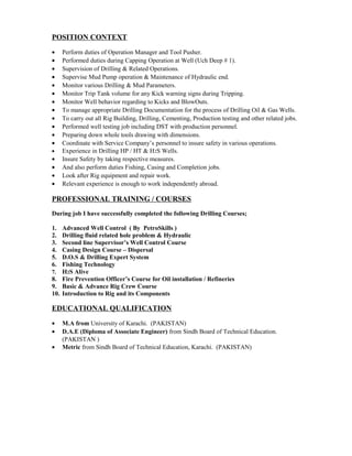 CV 2 AMJAD ALI | DOC | Technology & Computing