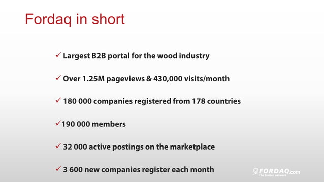 Fordaq_Microsites_presentation | PPT