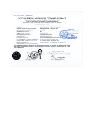 Ijazah Legalisir | PDF