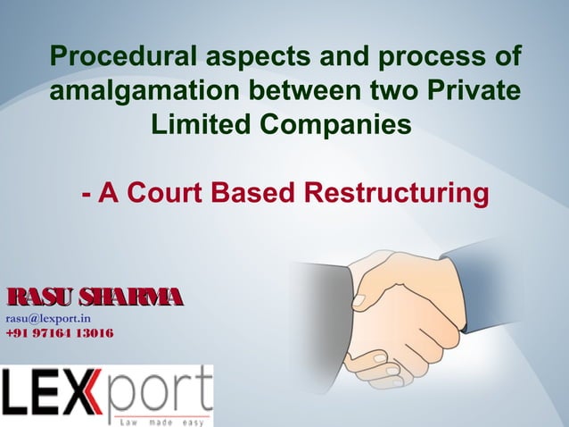 Procedural aspects and process of amalgamation | PPT