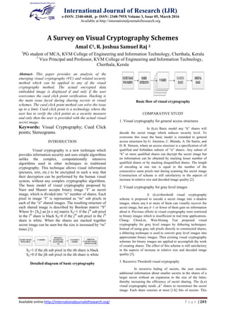 A Survey on Visual Cryptography Schemes | PDF