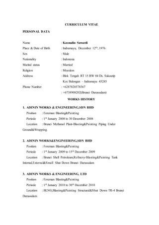 CURRICULUM VITAE | DOCX | Business | Business and Finance