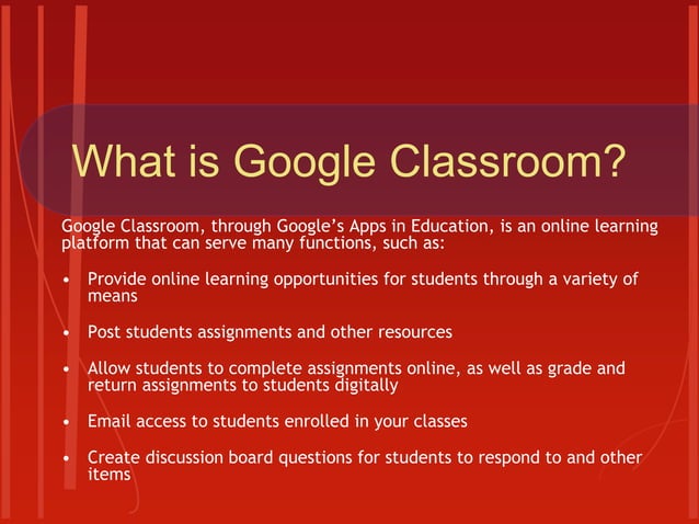 Google classroom intro | PPTX