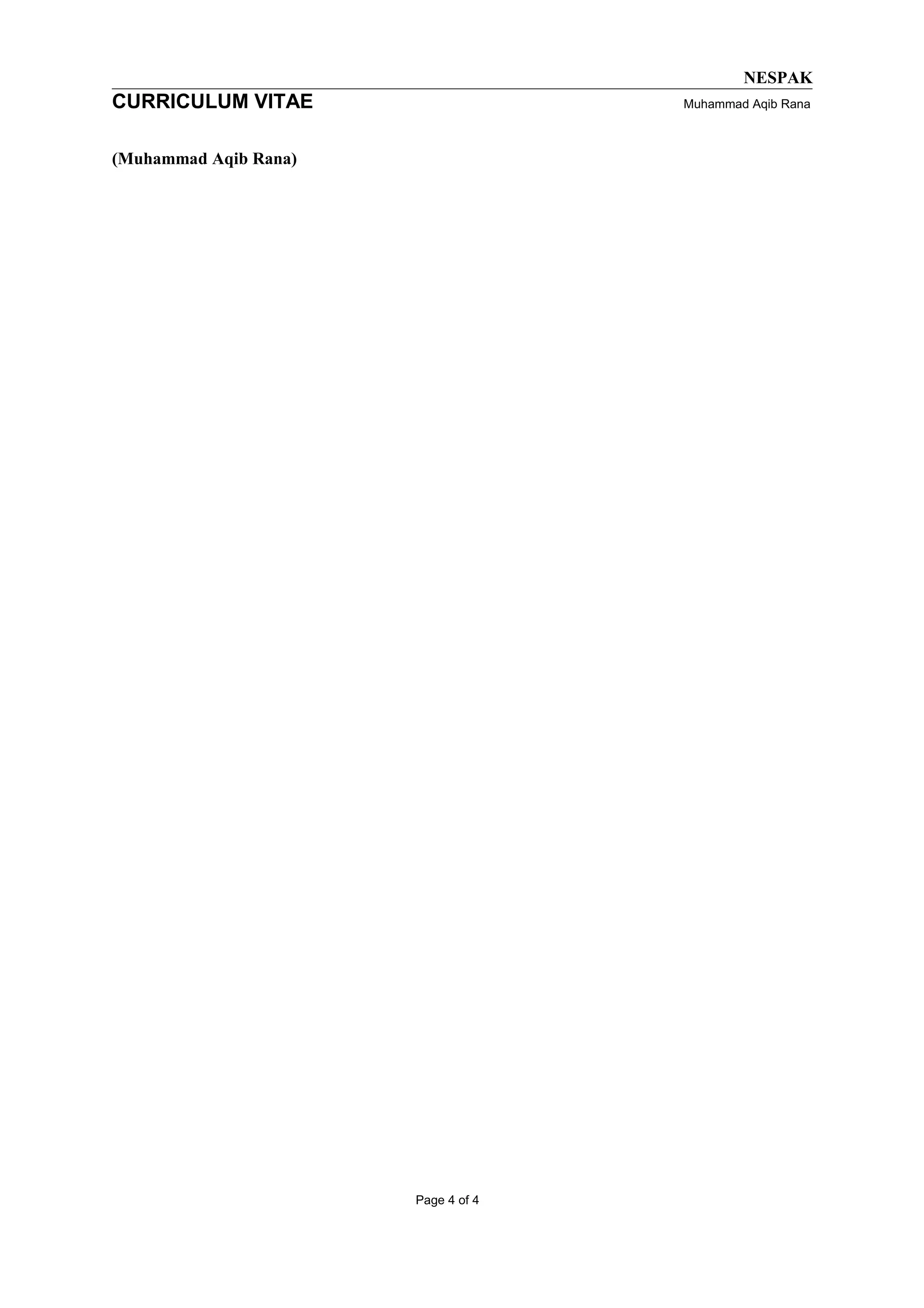 Aqib Rana CV Revised | PDF
