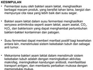Manfaat Bakteri Asam Laktat pada Susu Fermentasi | PPT