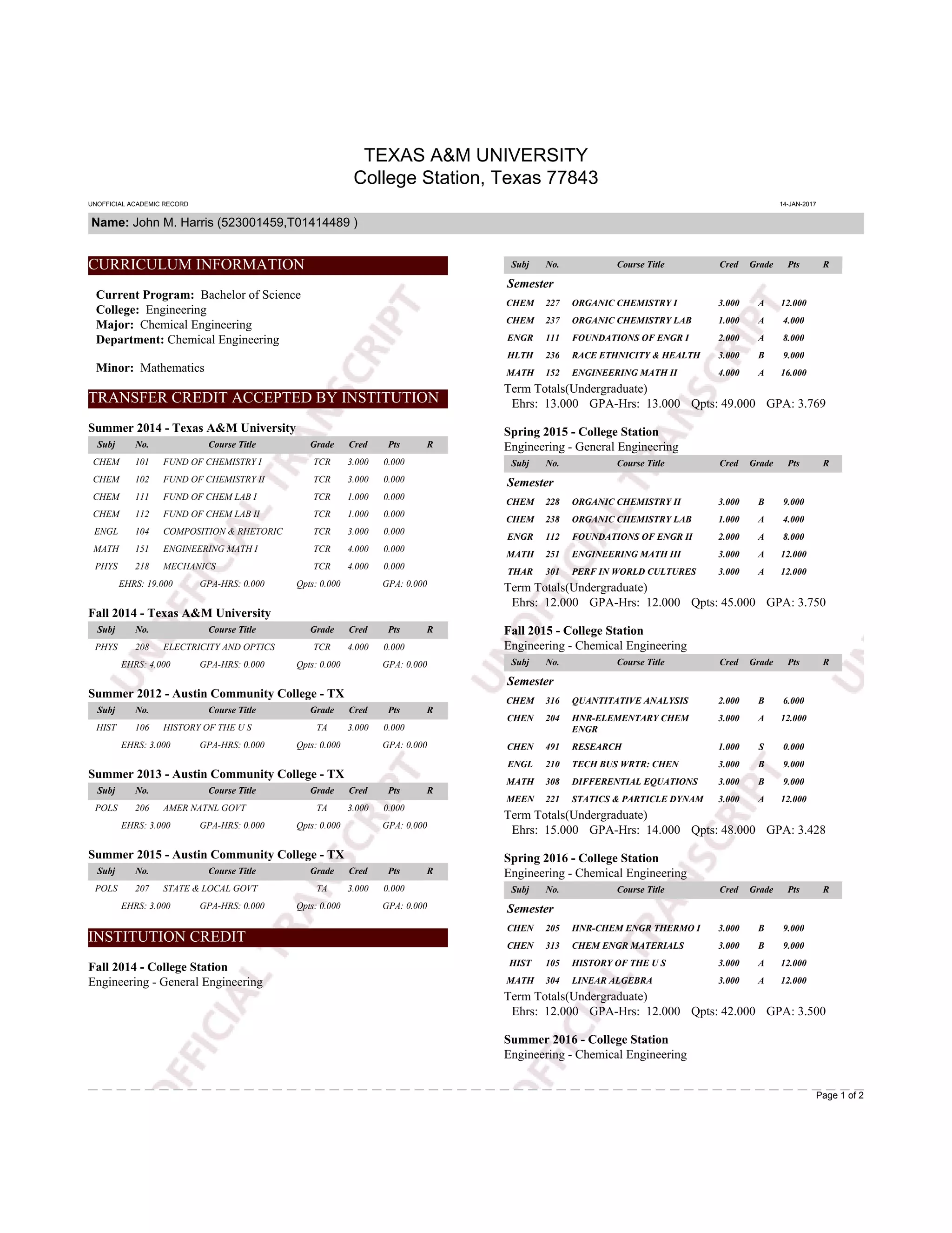 John Harris Transcript | PDF