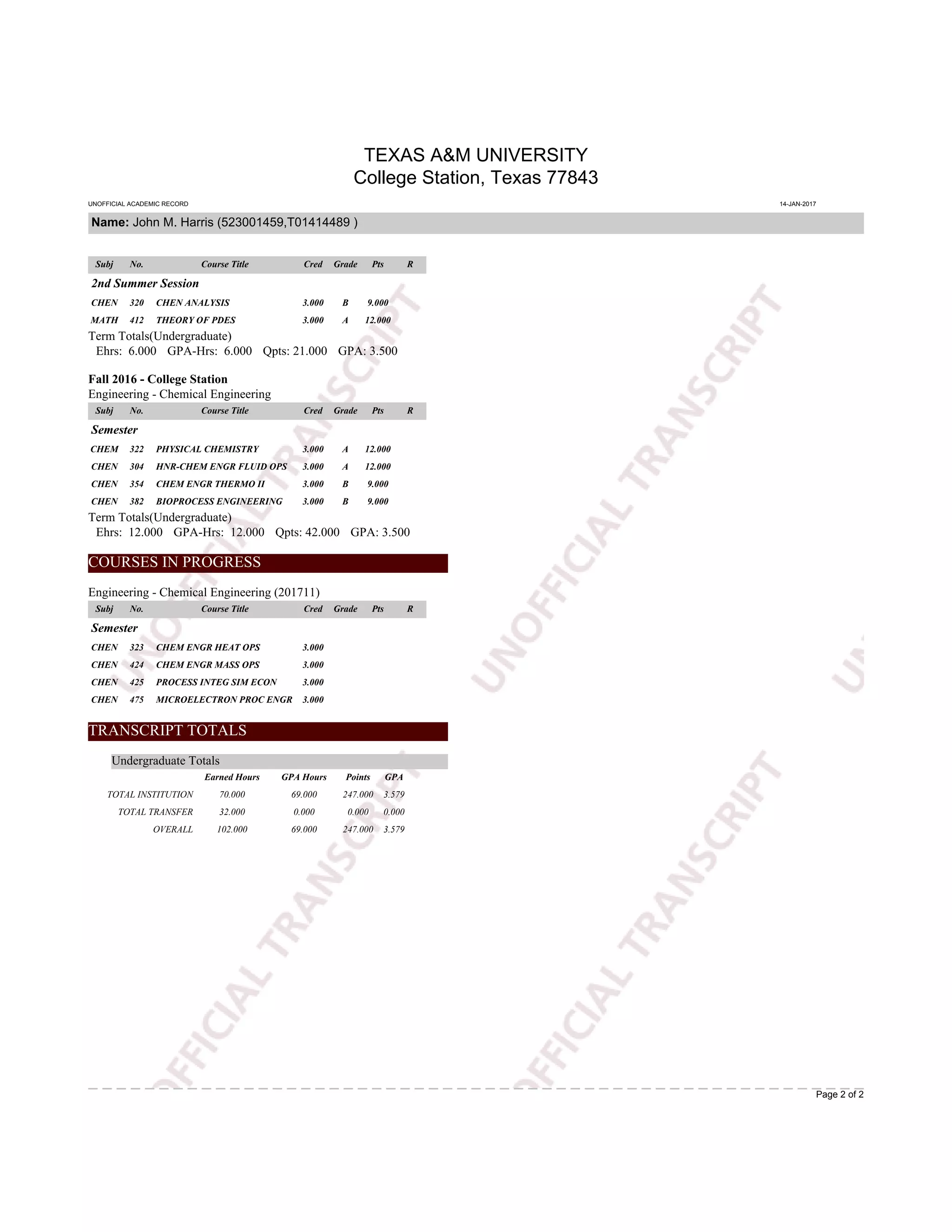 John Harris Transcript | PDF