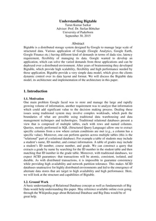 Bigtable_Paper | PDF | Databases | Computer Software and Applications