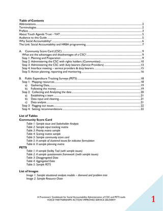 YAT Social Accountability Guide - A.DRAFT | PDF
