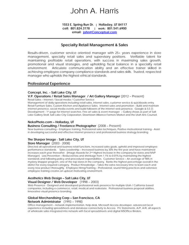 J.Harris.Resume.Introduction | PDF