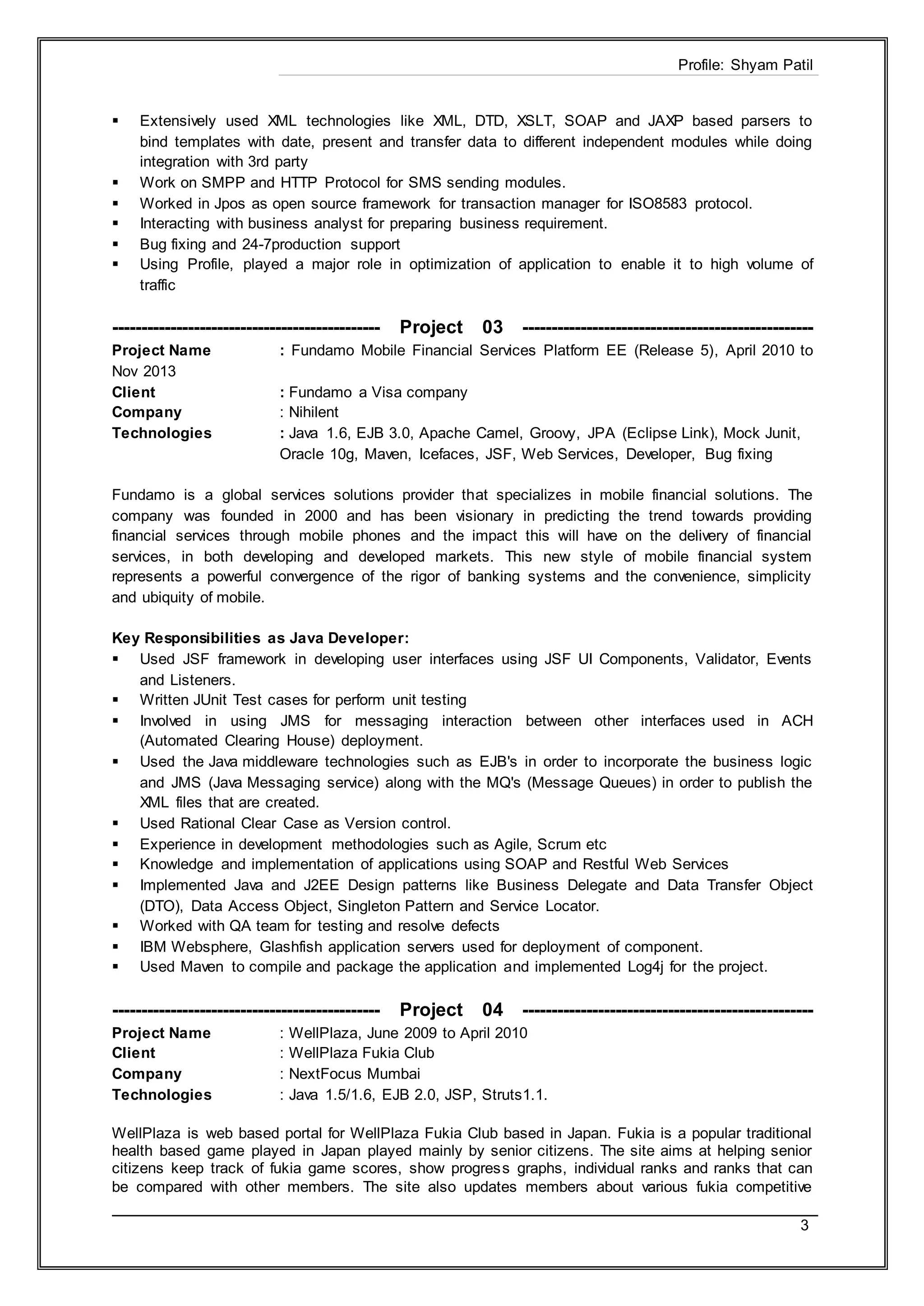 Shyam Patil - Resume | DOCX