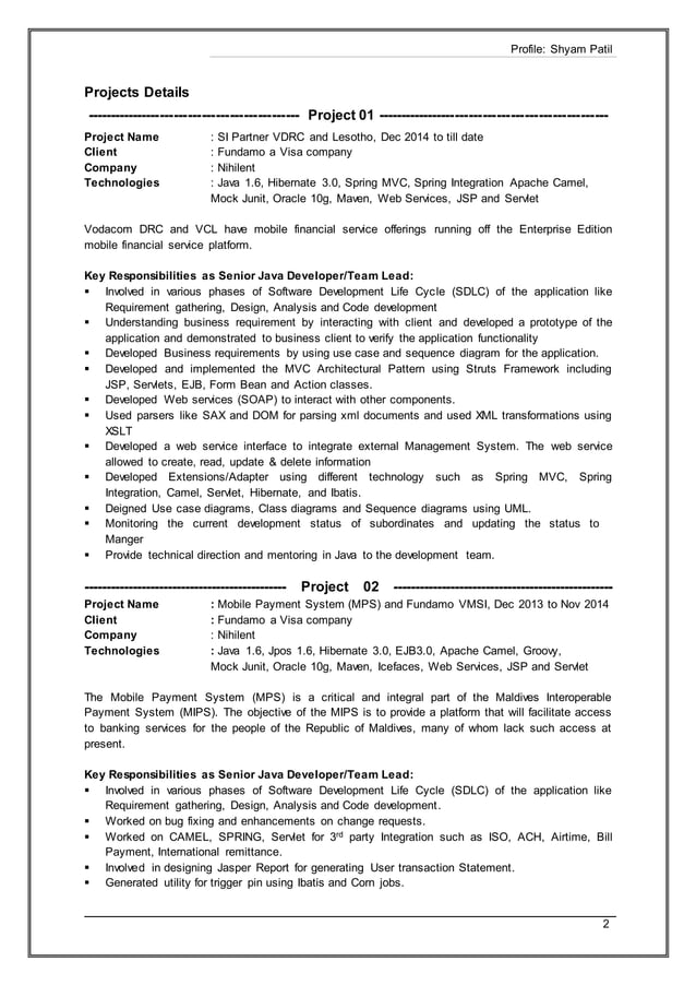 Shyam Patil - Resume | PDF