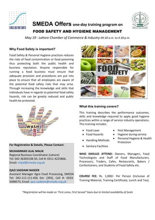 Brochure-Food Safety and Hygiene | PDF