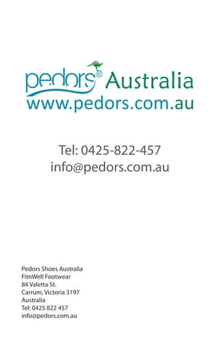 Pedors Australia Booklet(1) | PDF