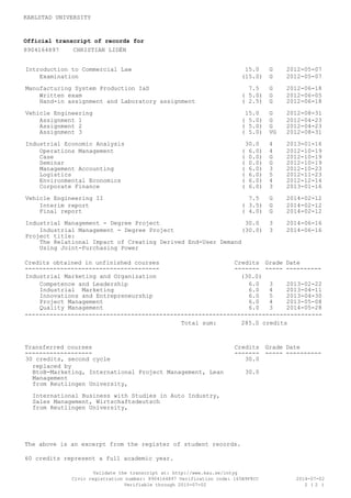 KAU transcript | PDF | Physics | Science