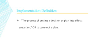 Implementation | PPTX