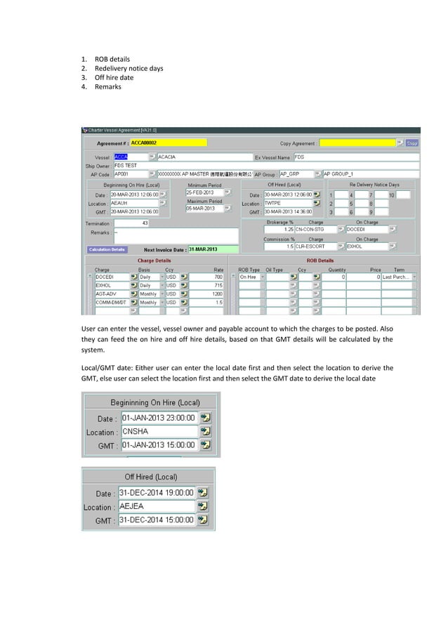 SOP for Charter Hiring | PDF