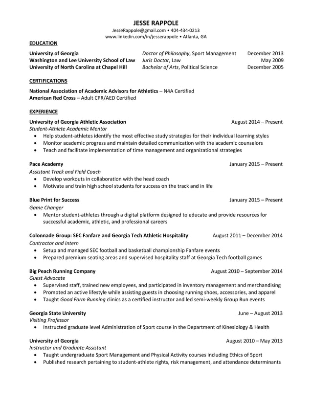 Jesse Rappole Resume | PDF
