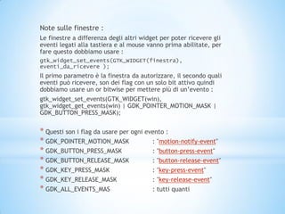 C(99) gtk 01 - introduzione e finestre | PPT