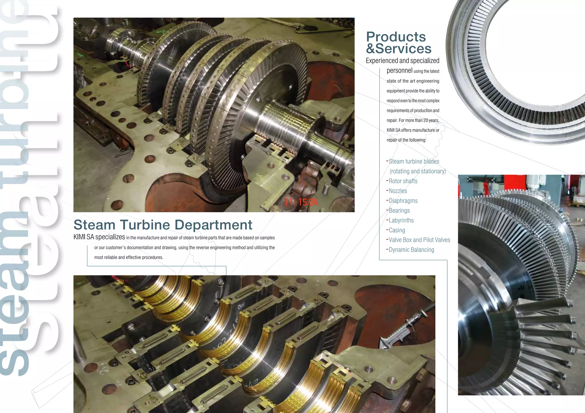 Steam Turbine Department Brochure | PDF | Business | Business and Finance