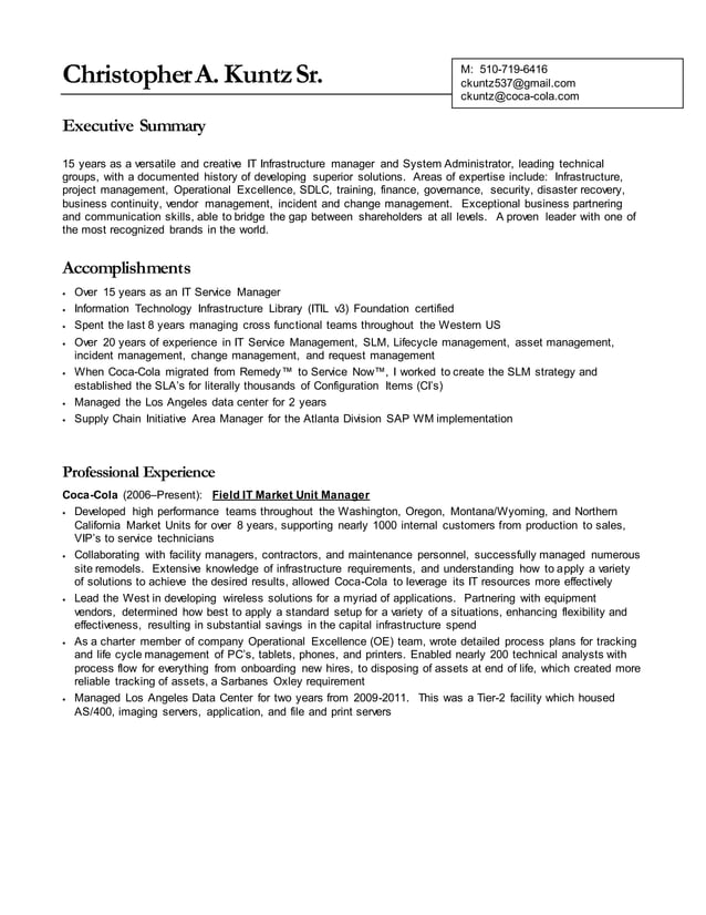 Chris Kuntz Resume in | DOCX